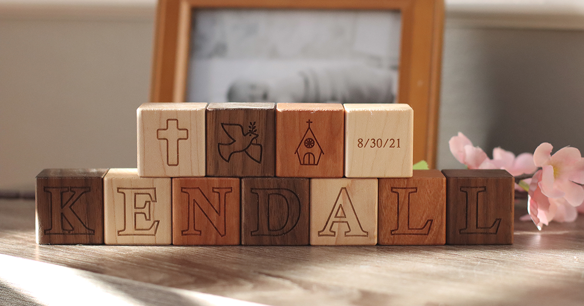 NEW | Keepsake Birth Blocks - Smiling Tree