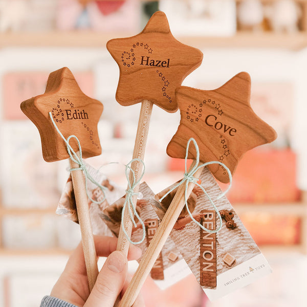 Wooden Star Wand For Kids | Personalized, Quick Shipping, USA Handmade ...