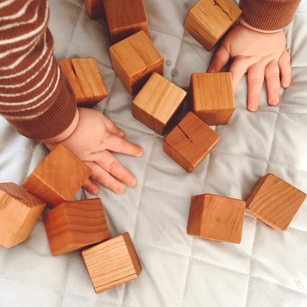 On Sale - Wooden Building Blocks For Kids | Organic Finish, Hardwood ...