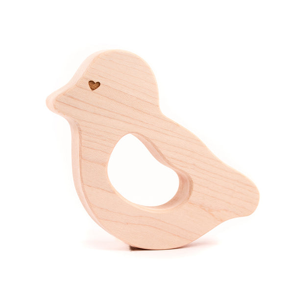 Wooden Love Bird Baby Teether - Smiling Tree