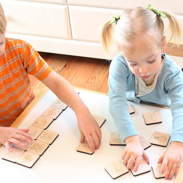 Memory Matching Game for Kids | Wood Tiles Made in USA, Quick Shipping ...