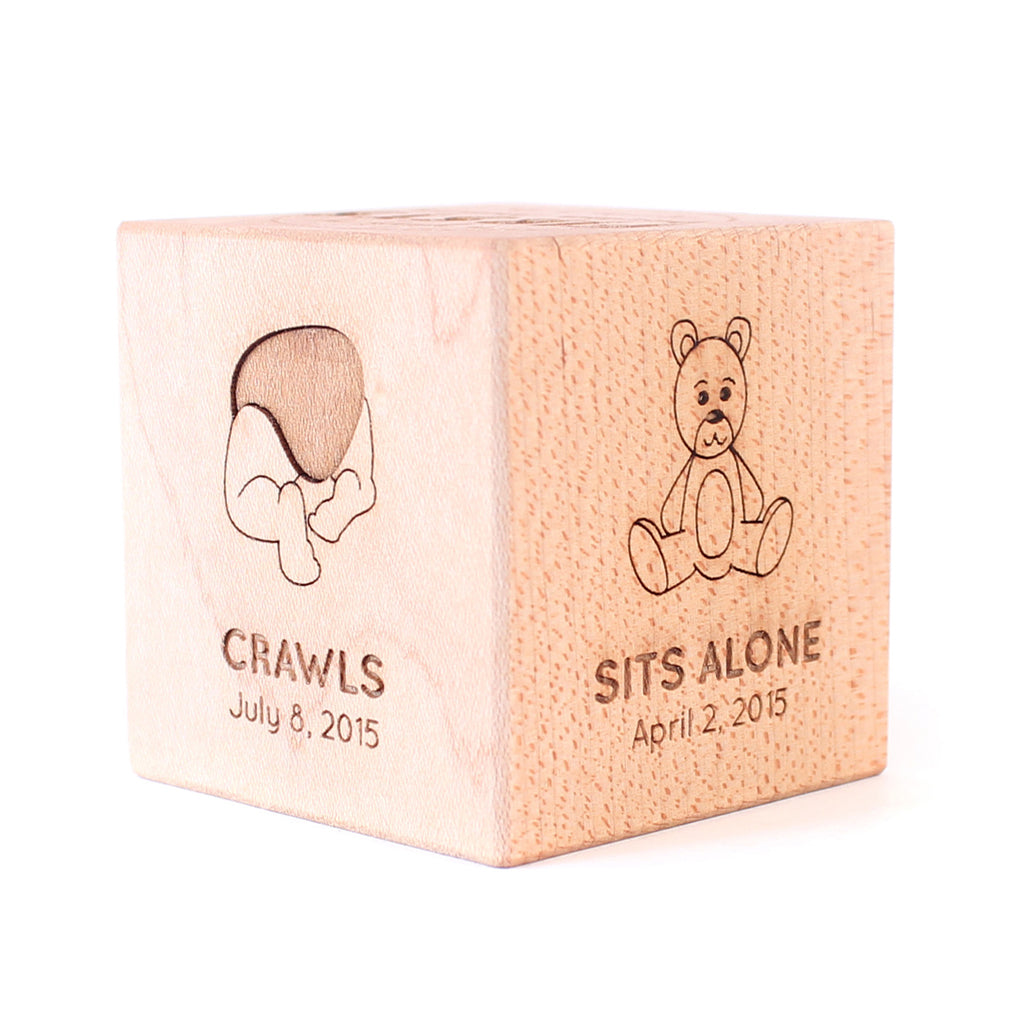 My Year of Firsts keepsake block - Smiling Tree