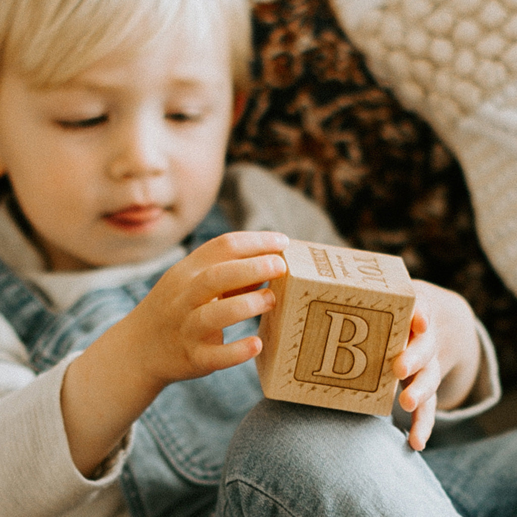 keepsake wooden milestone and memory blocks | Smiling Tree Toys
